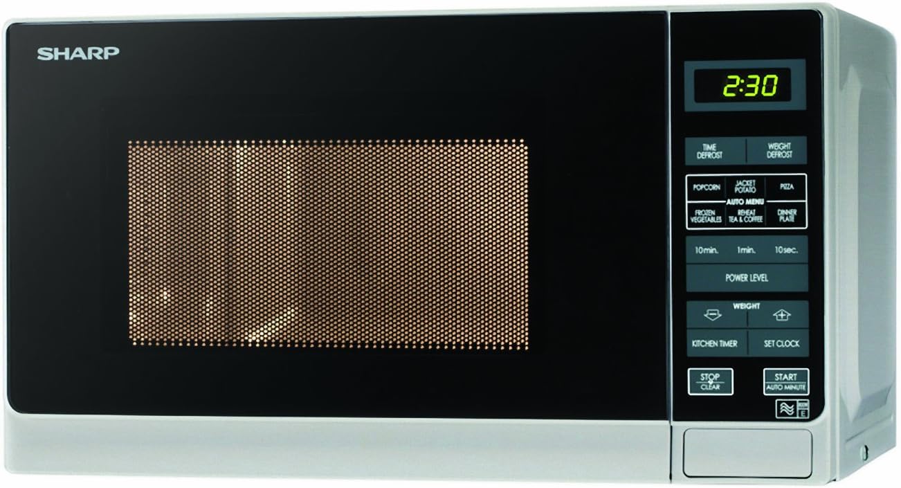 Sharp R272SLM Solo Touch Control Microwave, 20 Litre capacity, 800W ...