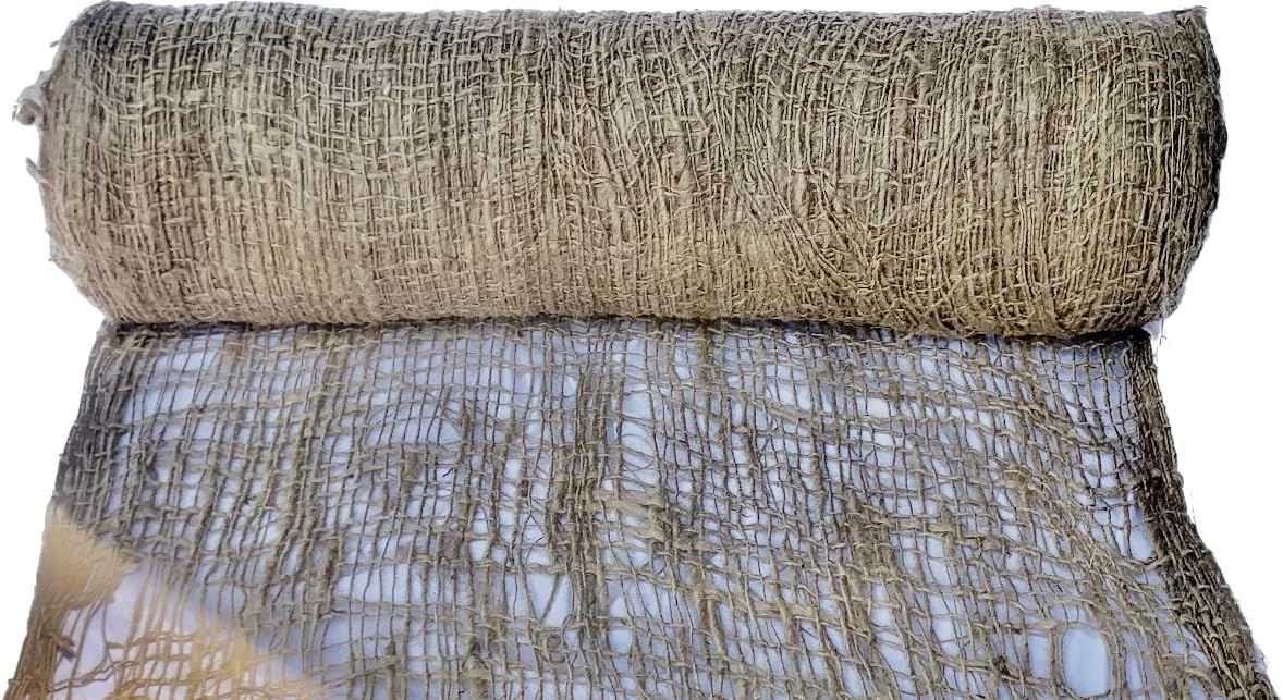 225ftx48in Burlap Netting for Gardening, Construction & Erosion Control ...