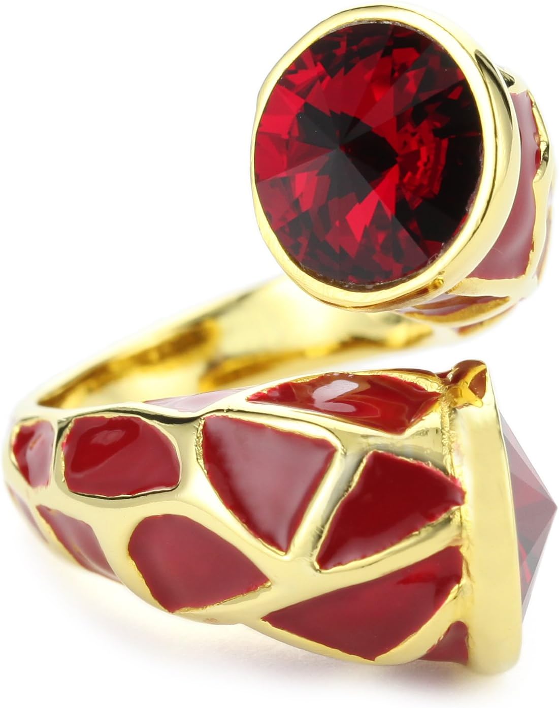 Amazon.com: Joanna Laura Constantine Red Adjustable Animal Print Ring ...