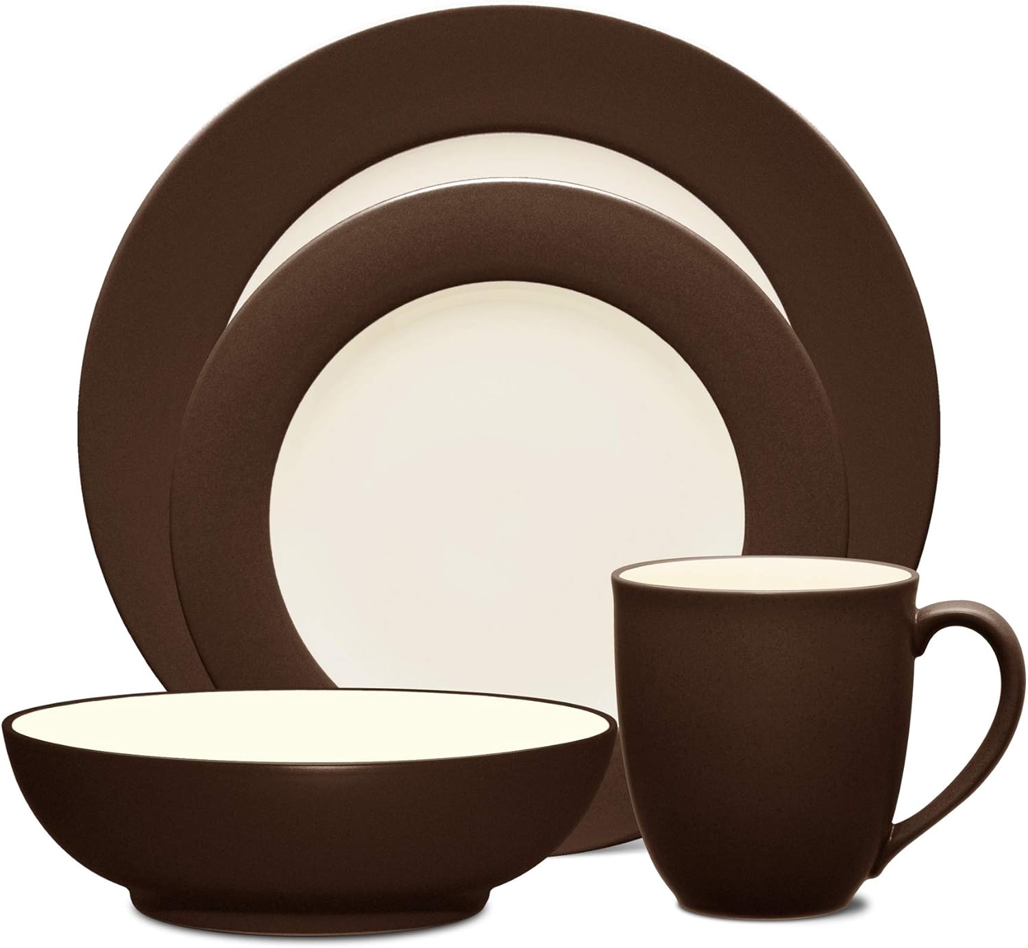 Noritake 4-Piece Colorwave Place Setting, Chocolate by Noritake CO ...