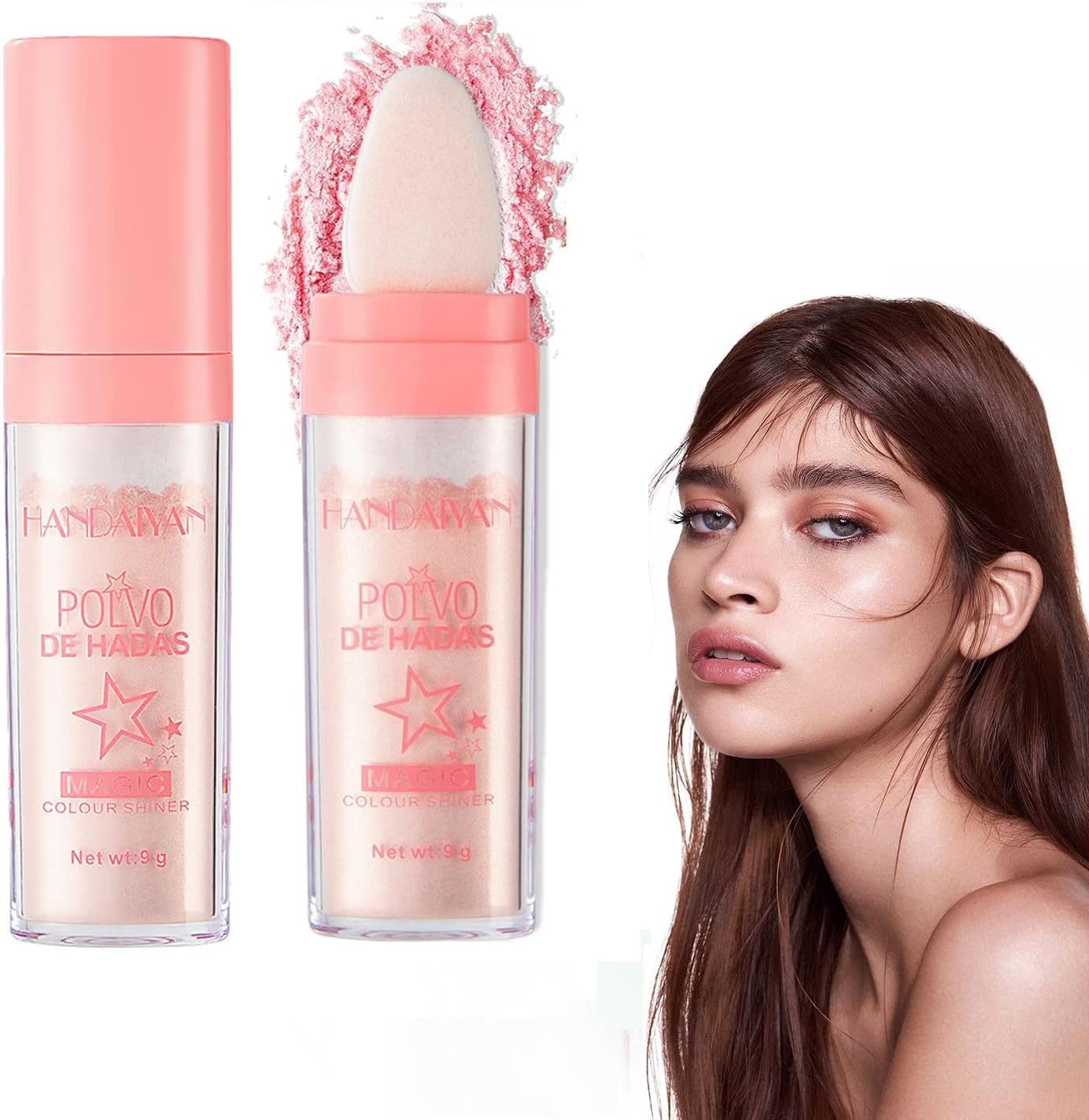 Amazon.com : Glitter Powder Highlighter Makeup, Polvo De Magic Hadas ...