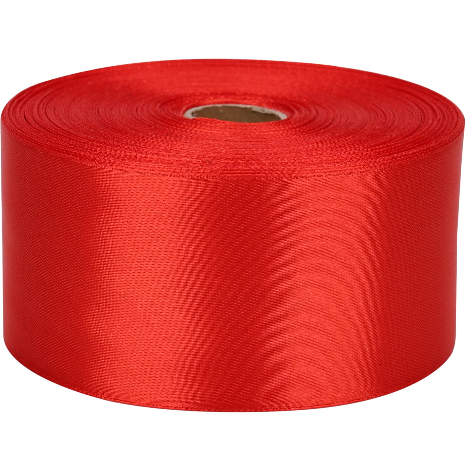 Amazon.com: Nsilu 2 inch Red Satin Ribbon 50 Yards Solid Fabric Ribbons ...