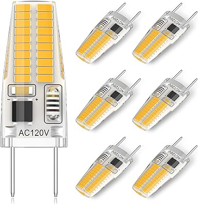 G8 LED Bulb 3W, 20W-25W Halogen Equivalent, Dimmable, T4 JCD Type Bi ...