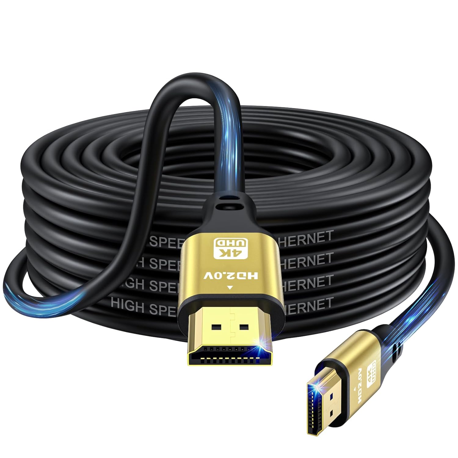 jojobnj HDMI Cable 30ft, 4K@60Hz, 18Gbps High Speed HDMI 2.0 Cord ...
