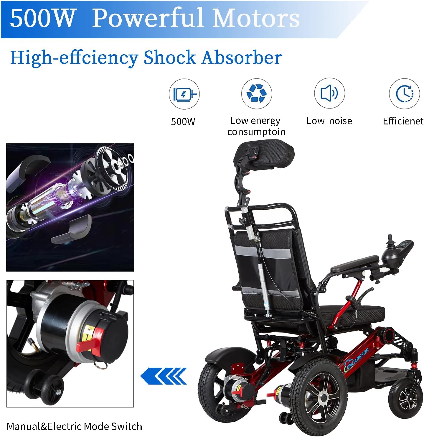 600W Remote Control Electric Wheelchair, Portable Morocco | Ubuy