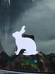 Amazon.com - NS-FX RABBIT SILHOUETTE - Bunny - Vinyl Car Decal Sticker ...