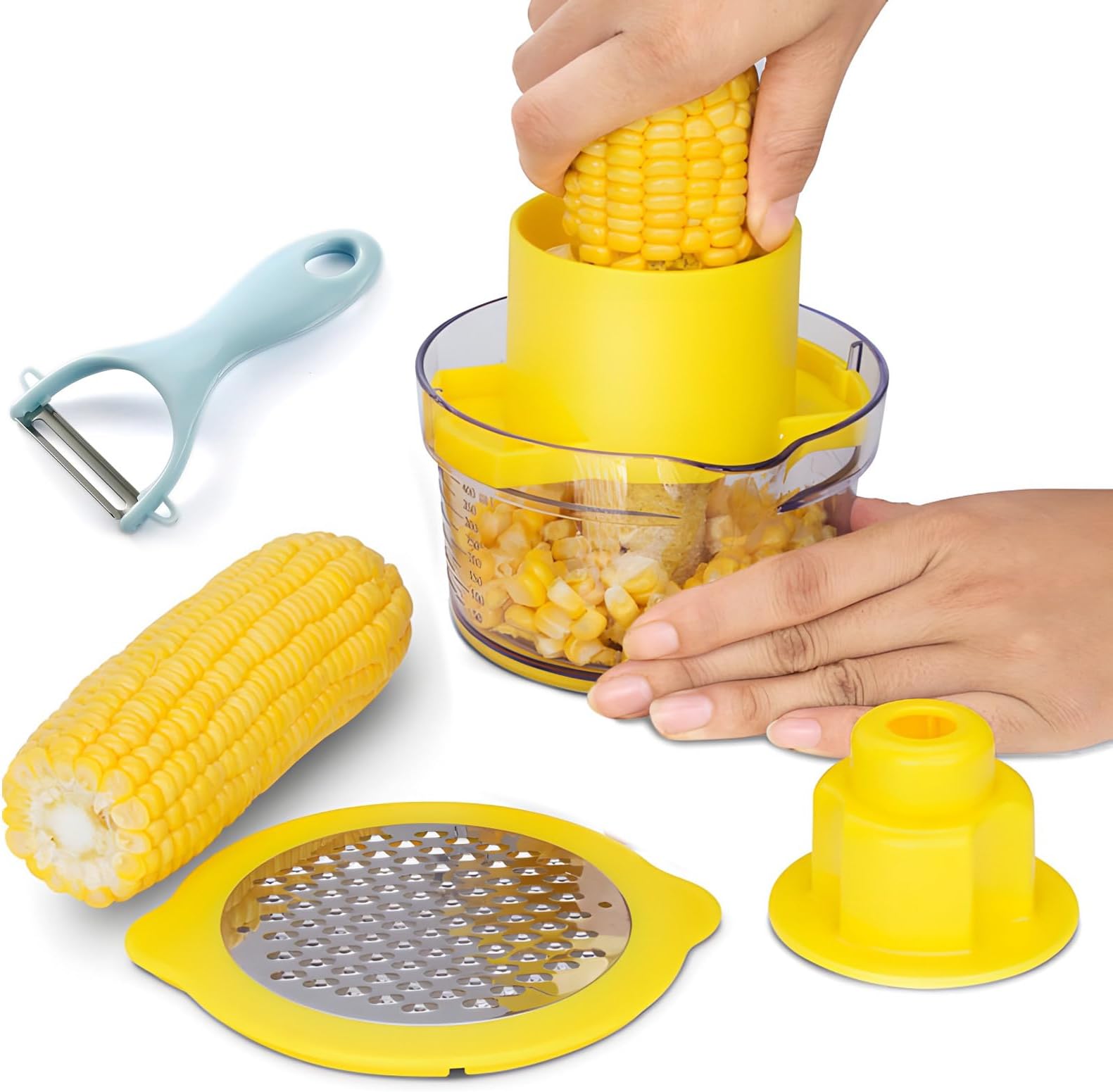 Amazon.com: Corn Slicer Peeler Thresher And Cob Corn Stripper Tool ...