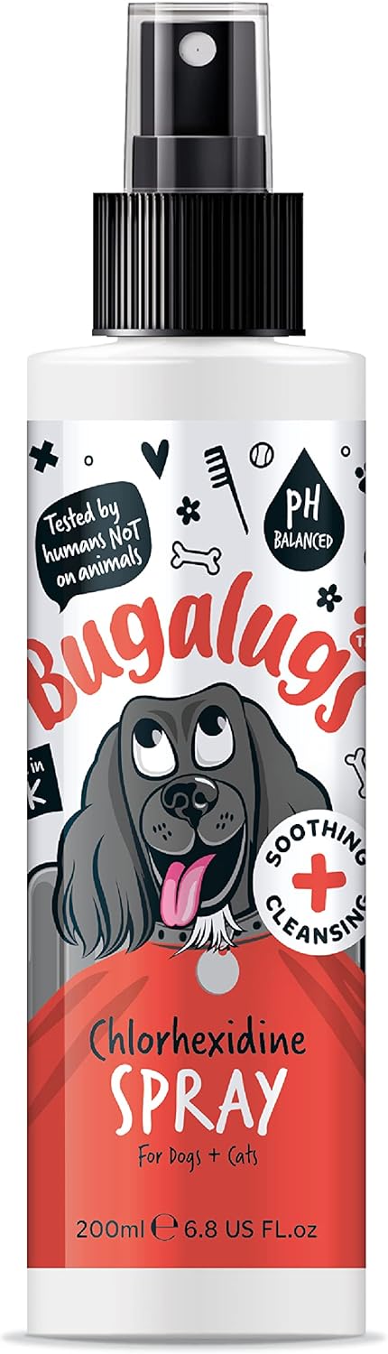BUGALUGS Dog Spray for pawly skin - dog grooming pet spray. Great for ...