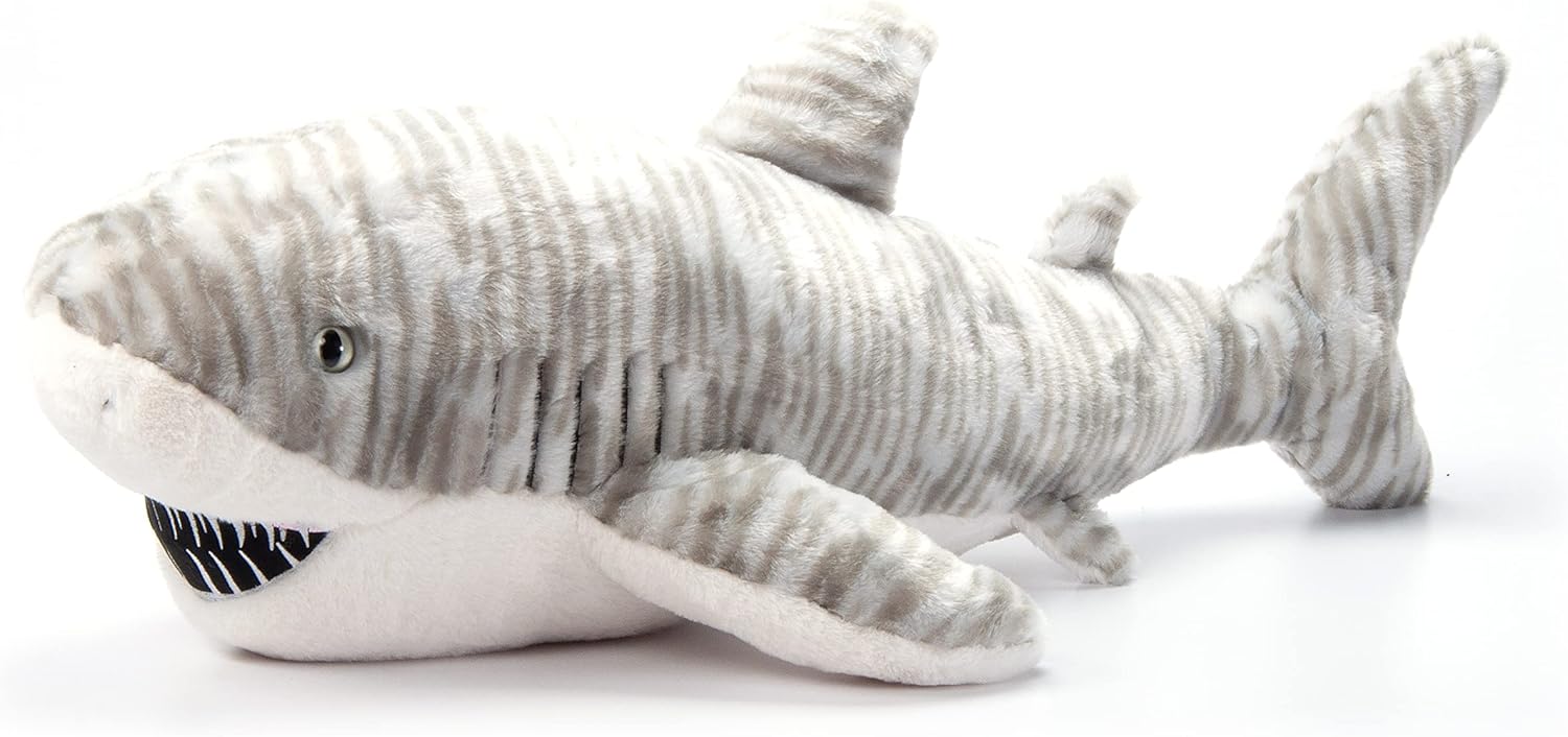 Amazon.com: The Petting Zoo Tiger Shark Stuffed Animal Plushie, Gifts ...