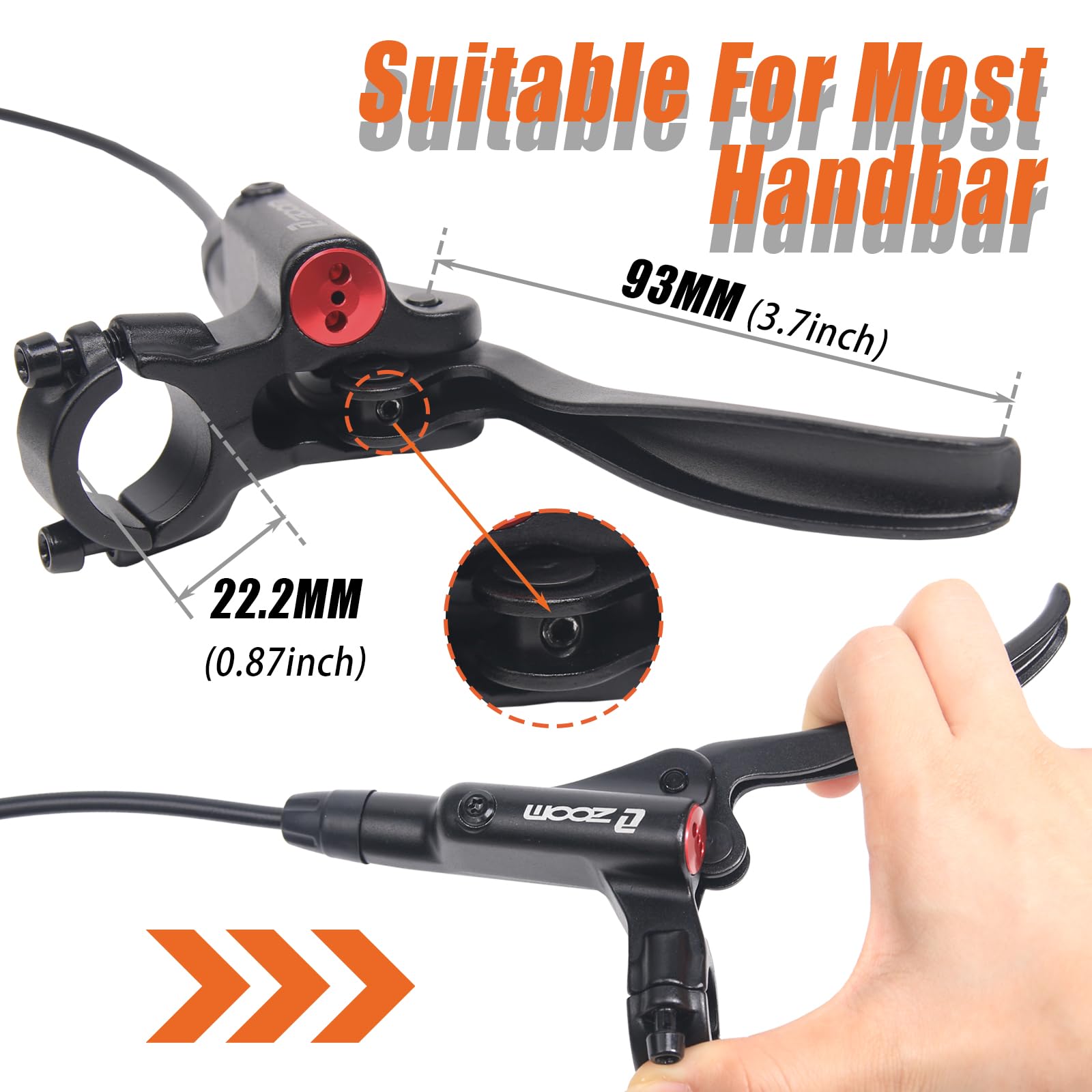 Snapklik.com : BUCKLOS Zoom Mountain Bike MTB 4 Piston Hydraulic Disc ...