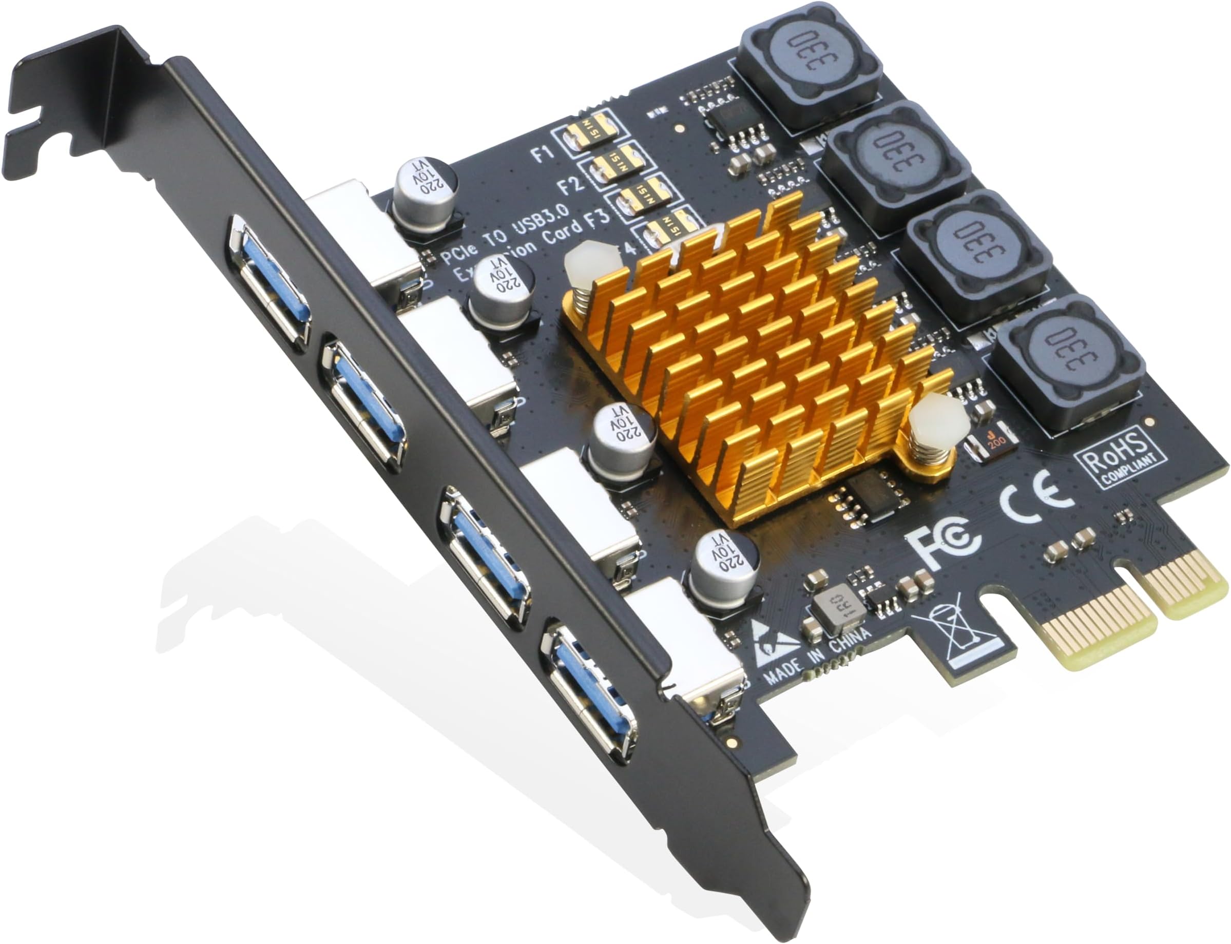 Amazon.com: PCI Express(PCIe) to USB 3.0 Type C +Type A Expansion Card ...