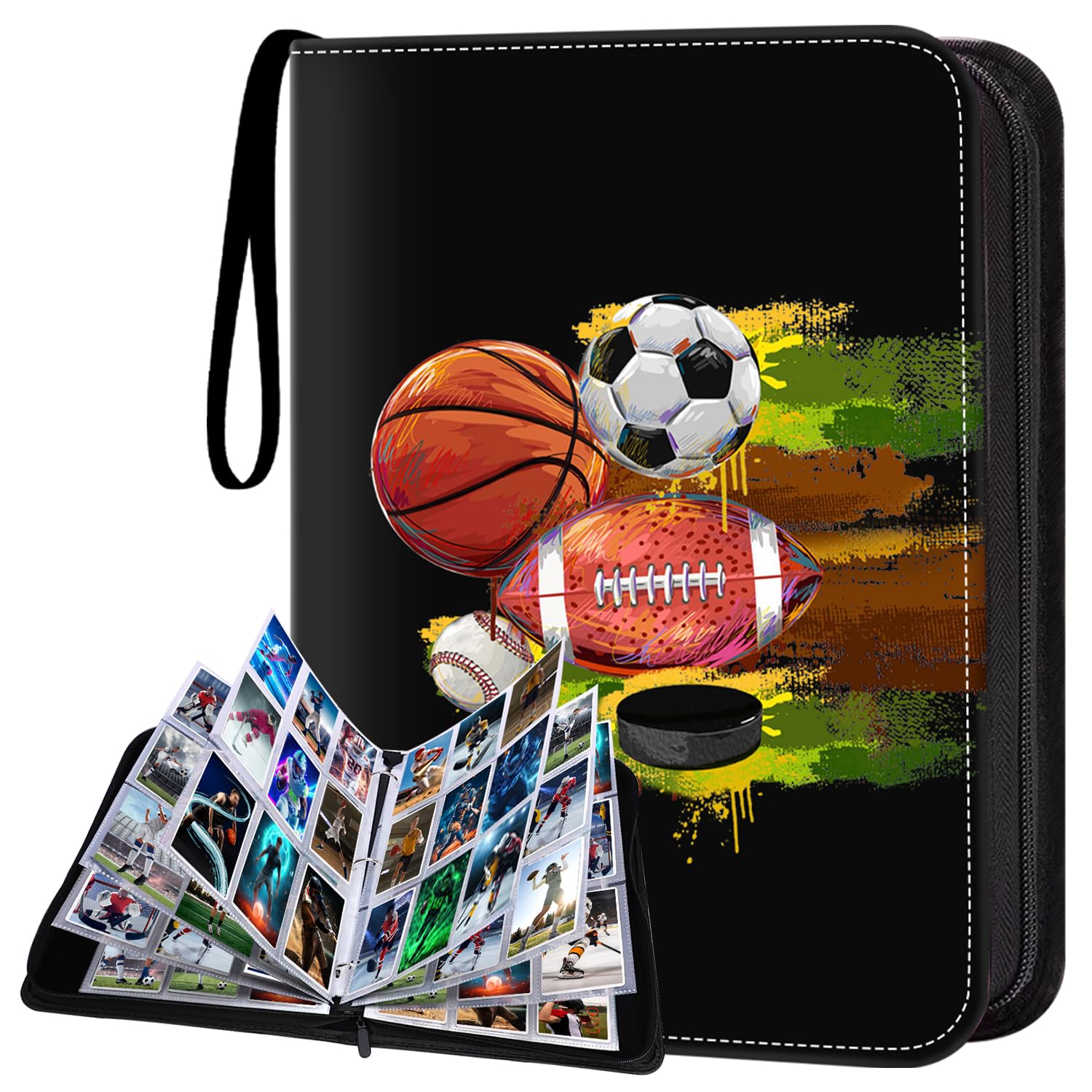 Amazon.com: HESTECH Sports Card Binder with Sleeves, 900 Pocket Sports ...