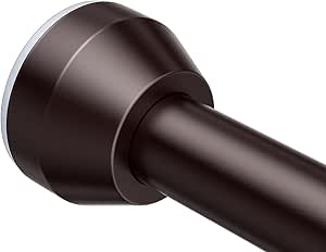 TEECK Shower Curtain Rod, 27-76 inch Adjustable Tension Spring, Shower ...