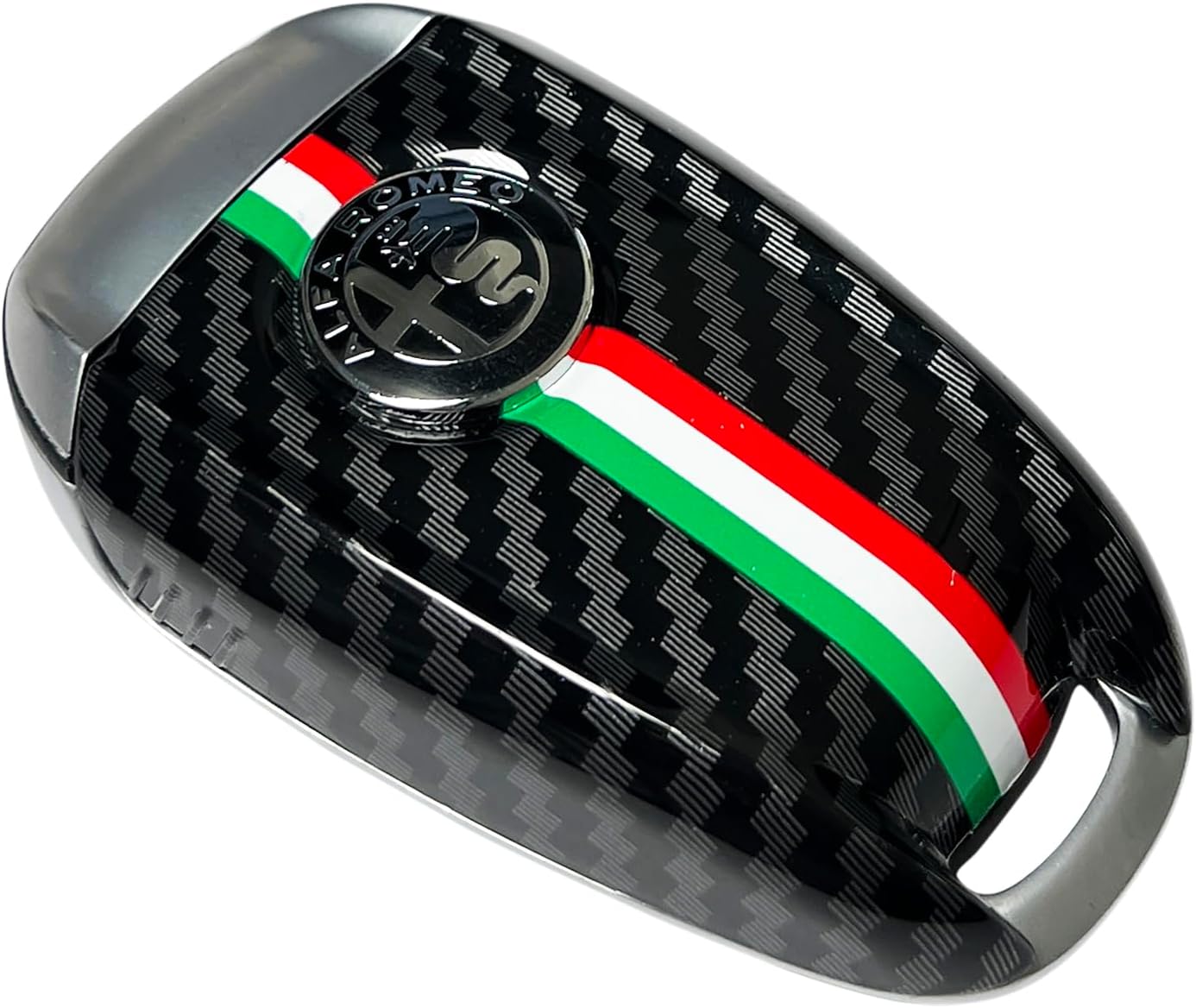 Amazon.com: ABS Carbon Fiber Style 3D Color Black Logo Car Smart Remote ...