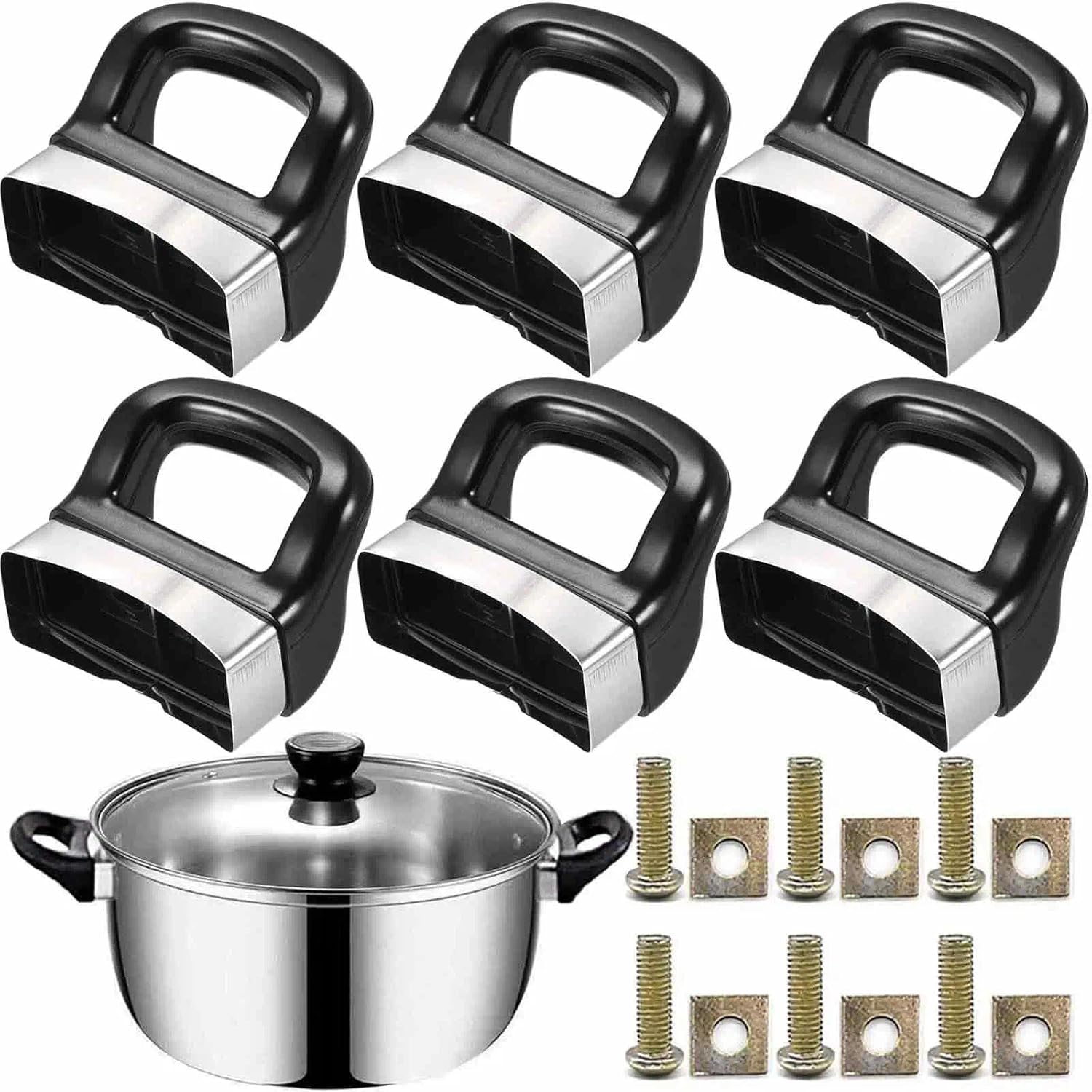 Tianher Replacement Pot Handles, 6 Pcs Pressure Pan Handles Ear ...