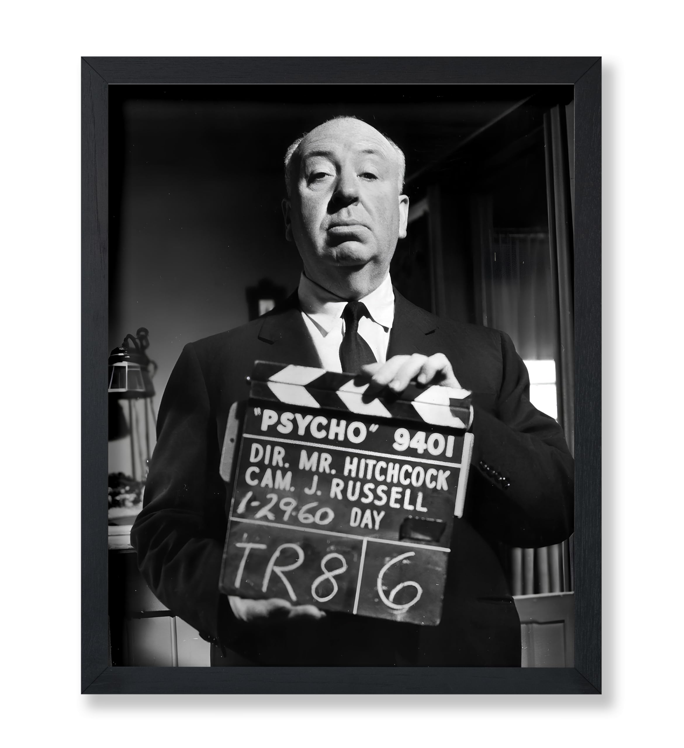 Amazon.com: Poster Master Alfred Hitchcock Poster - Psycho Clapboard ...