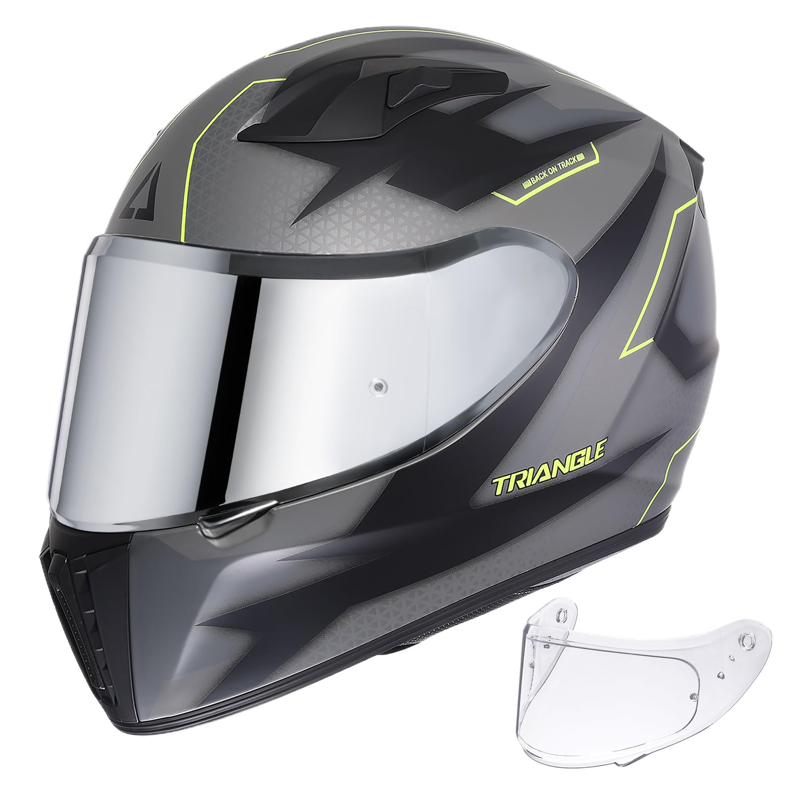 TRIANGLE Full Face Lightweight Motorcycle Helmets Aerodynamic ...