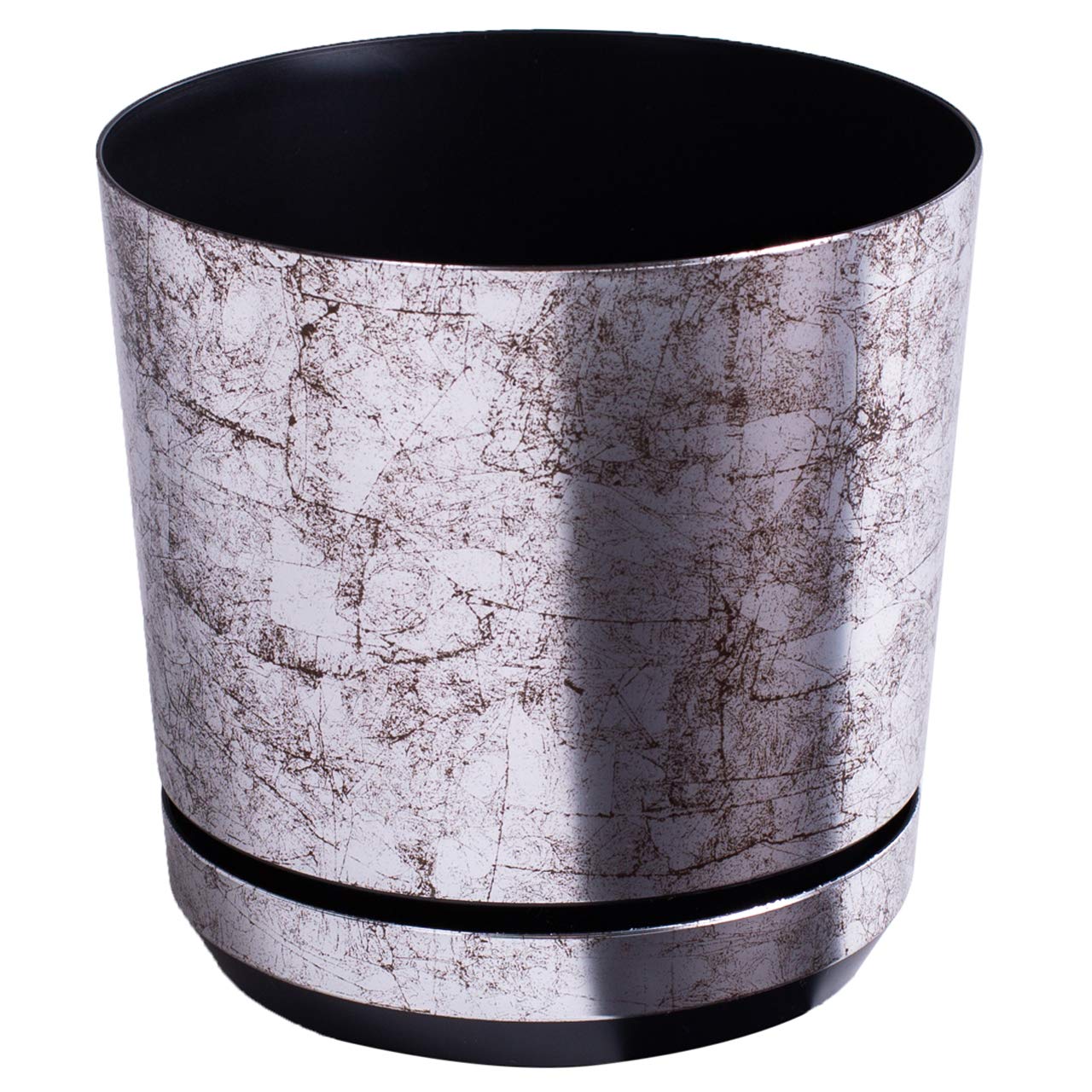 KORAD Old Silver Large Indoor Plant Pots with Drainage Holes and ...