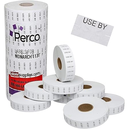 Amazon.com : Black Print on White"USE by" Labels for Monarch 1131 Price ...