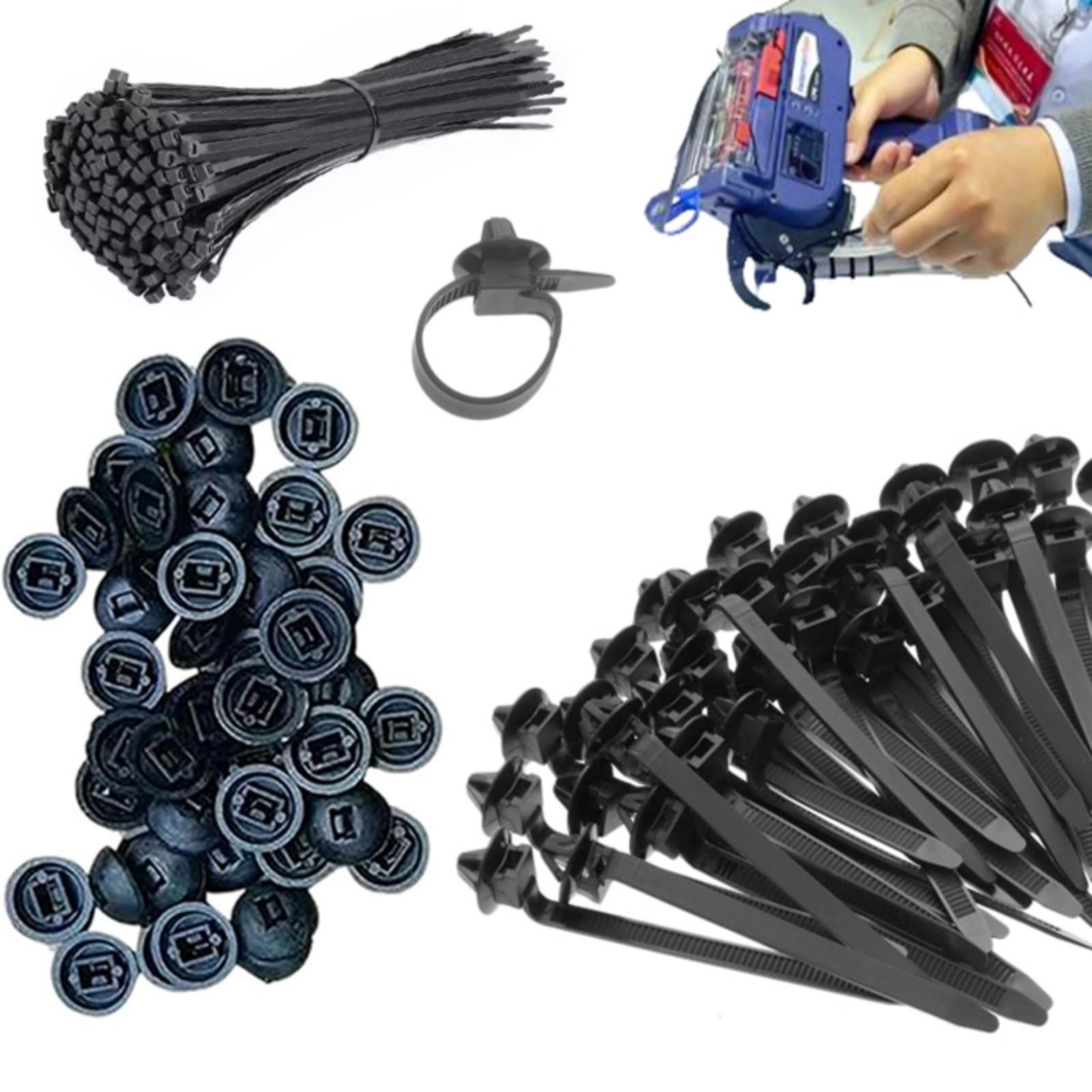 Nylon Universal Cable Tie Buckle, Heavy Duty Oechstipe Cable Tie Buckle ...