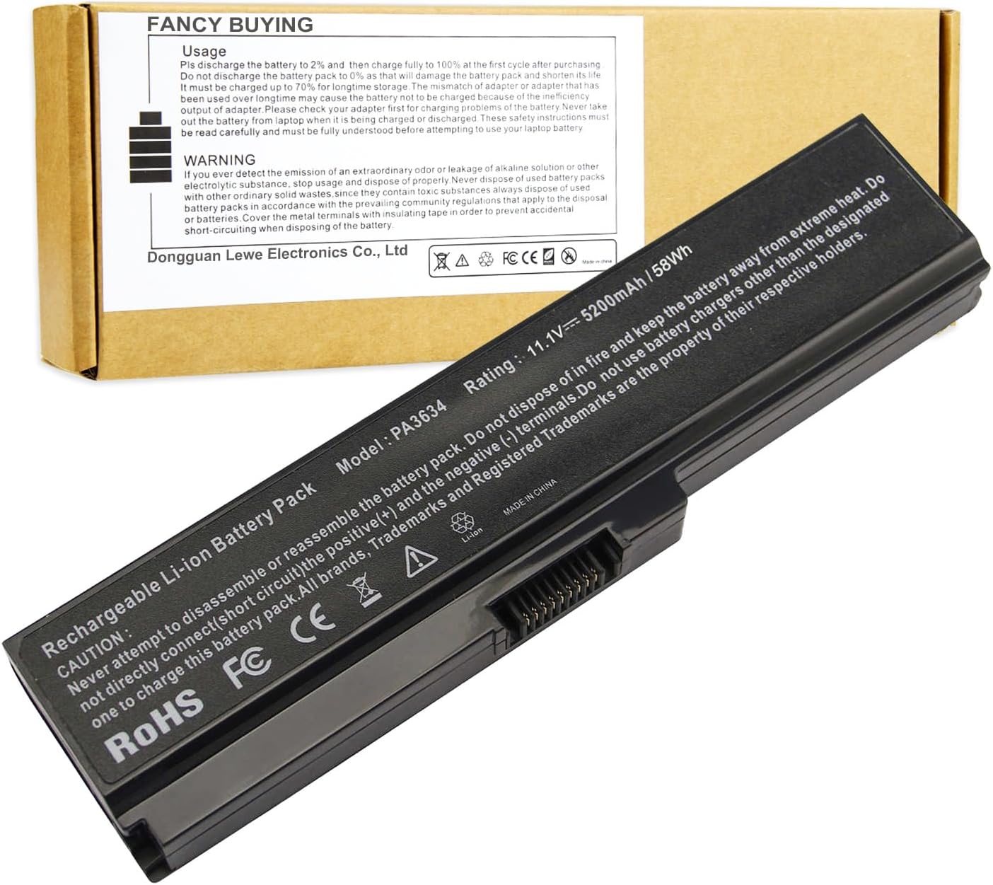 Amazon.com: DR. BATTERY PA3465U-1BRS PA3451U-1BRS PA3465U-1BAS Laptop ...