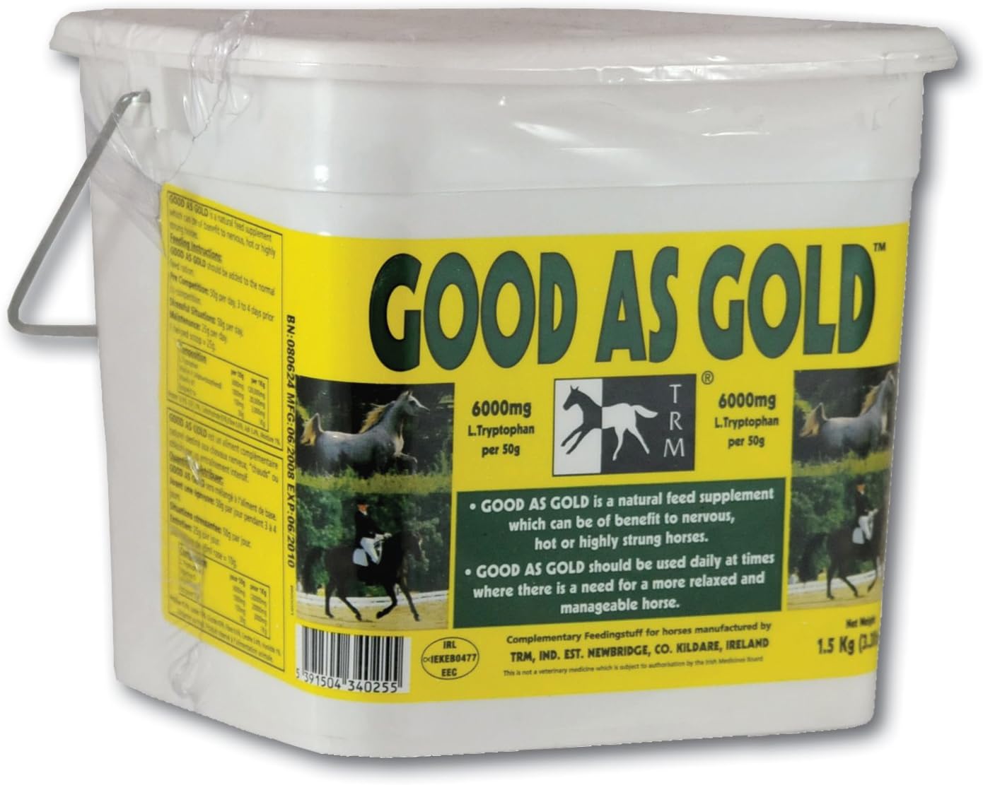 Amazon.com : Good as Gold Horse Calming Supplement, 2.2 pounds : Horse ...