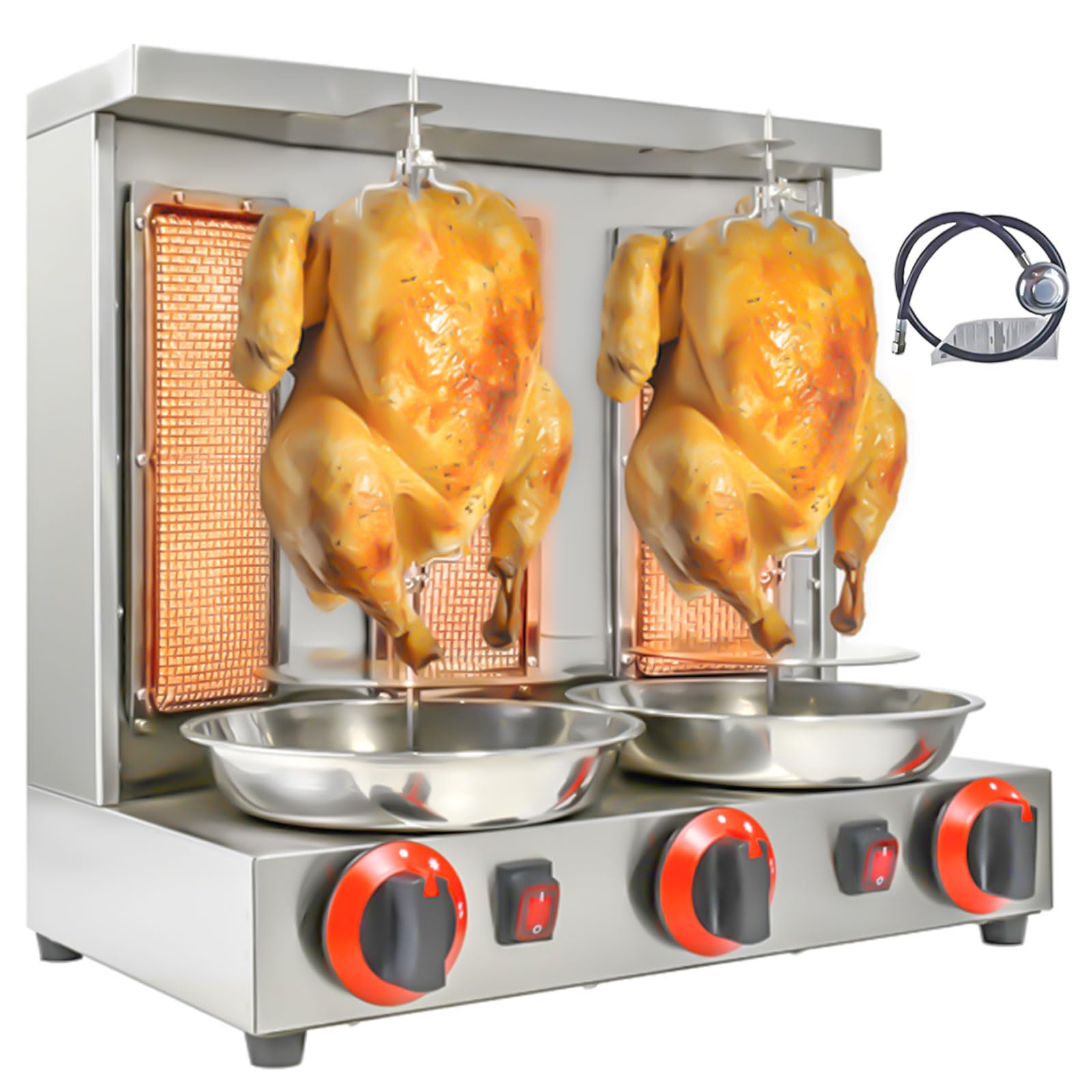 Amazon.com: Li Zhen Shawarma Machine Vertical Rotisserie Gyro Machine ...