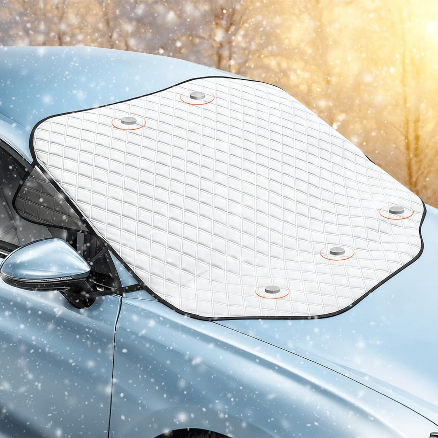 Windscreen Cover Car Winter - Ultra Thick & All-Year Windscreen Cover ...