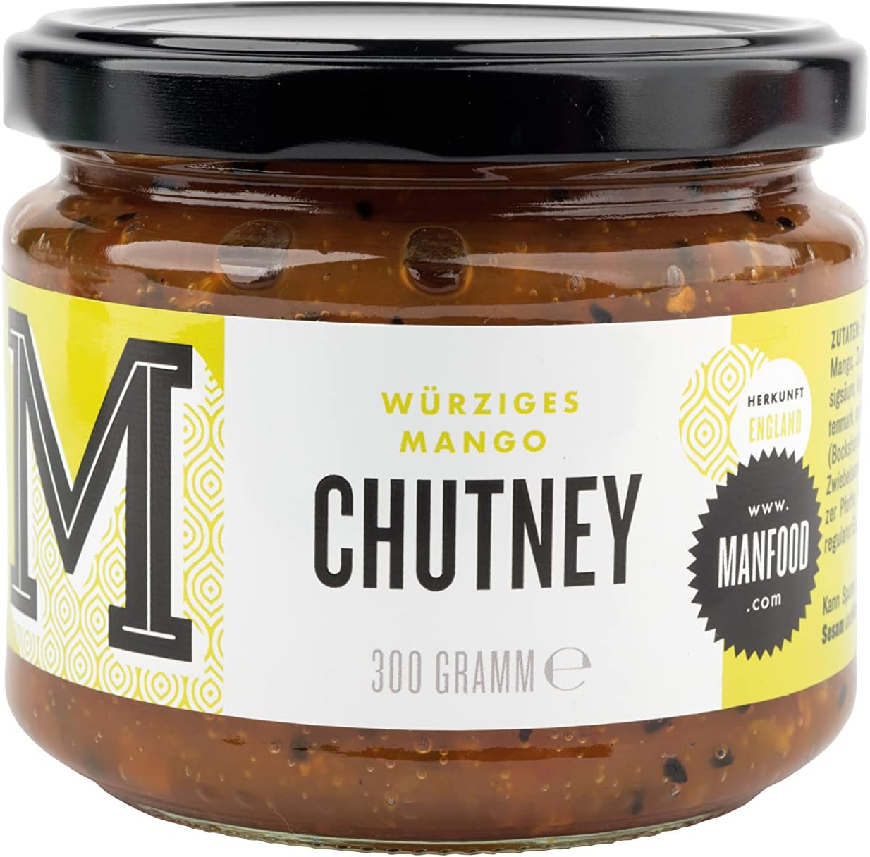 Manfood - Mango Chutney 350g : Amazon.co.uk: Grocery