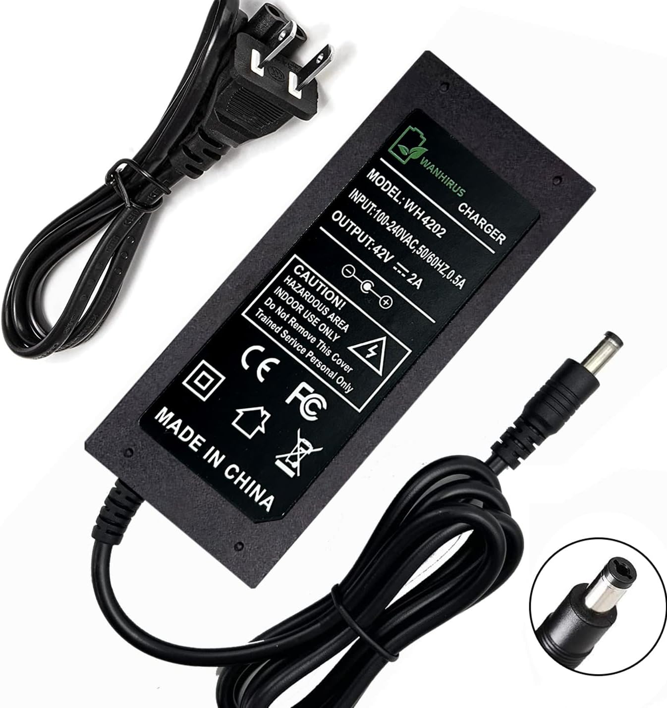 Amazon.com: 42V Lithium Battery Electric Scooter Charger, PowerFast 1 ...