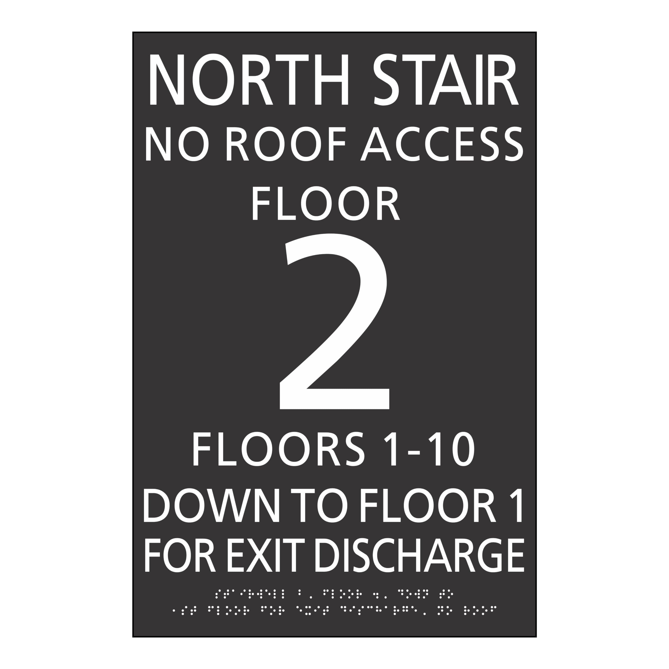 Amazon.com : Emergency Stairwell Identification Floor Level Signs with ...