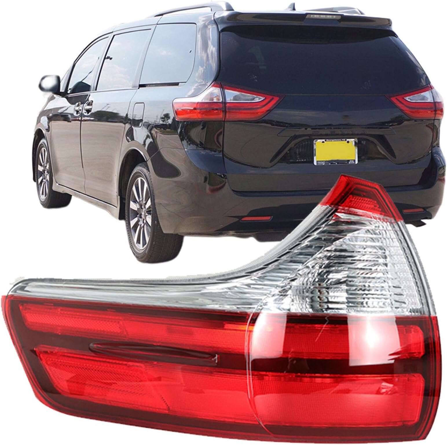 Amazon.com: Silscvtt Driver Side Outer Rear Brake Tail Light Assembly ...