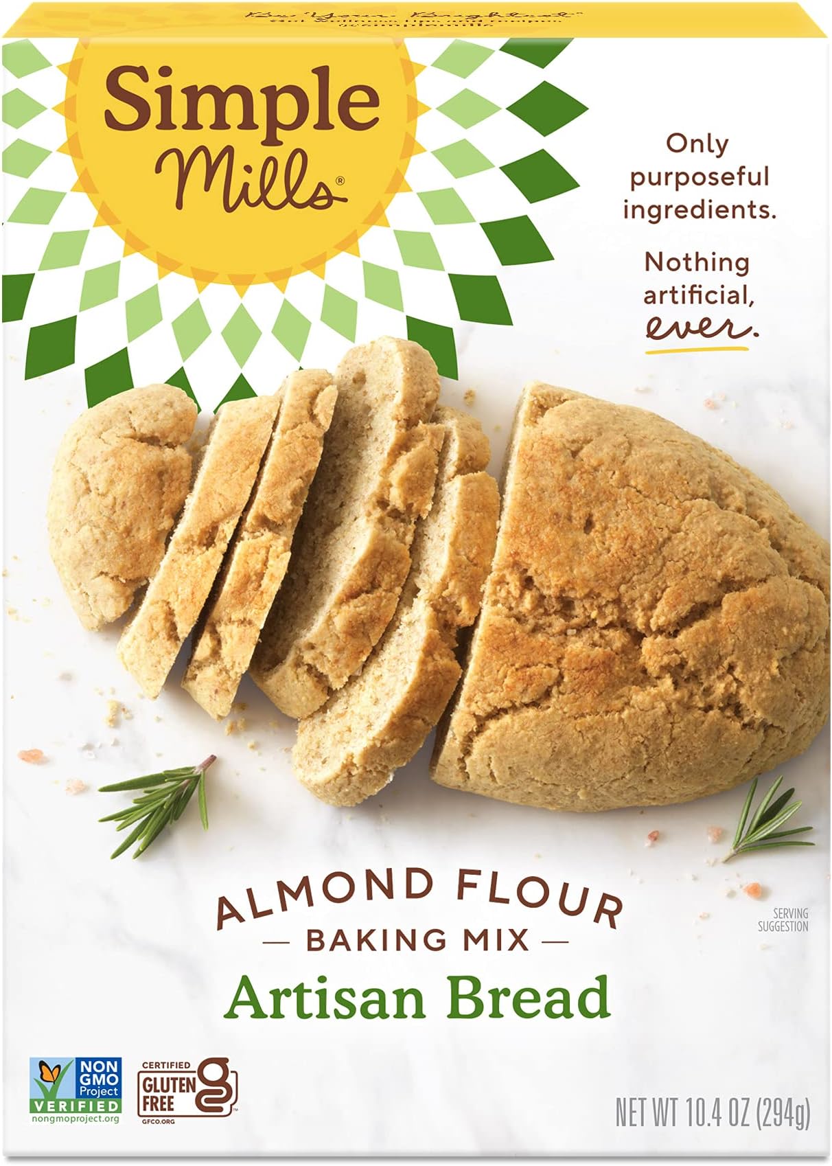 Amazon.com : Simple Mills Almond Flour Baking Mix, Artisan Bread Mix ...