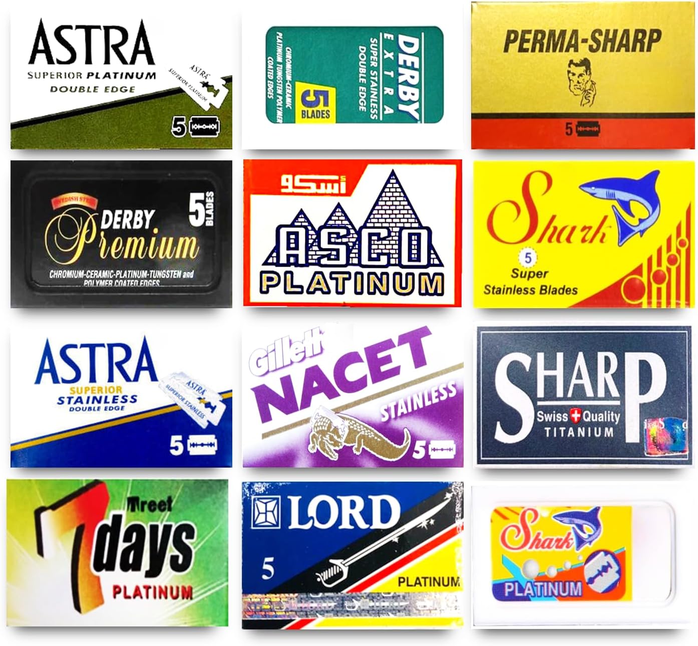 Amazon.com: Razor Blades Club 100 Excellent Quality Double Edge Razor ...