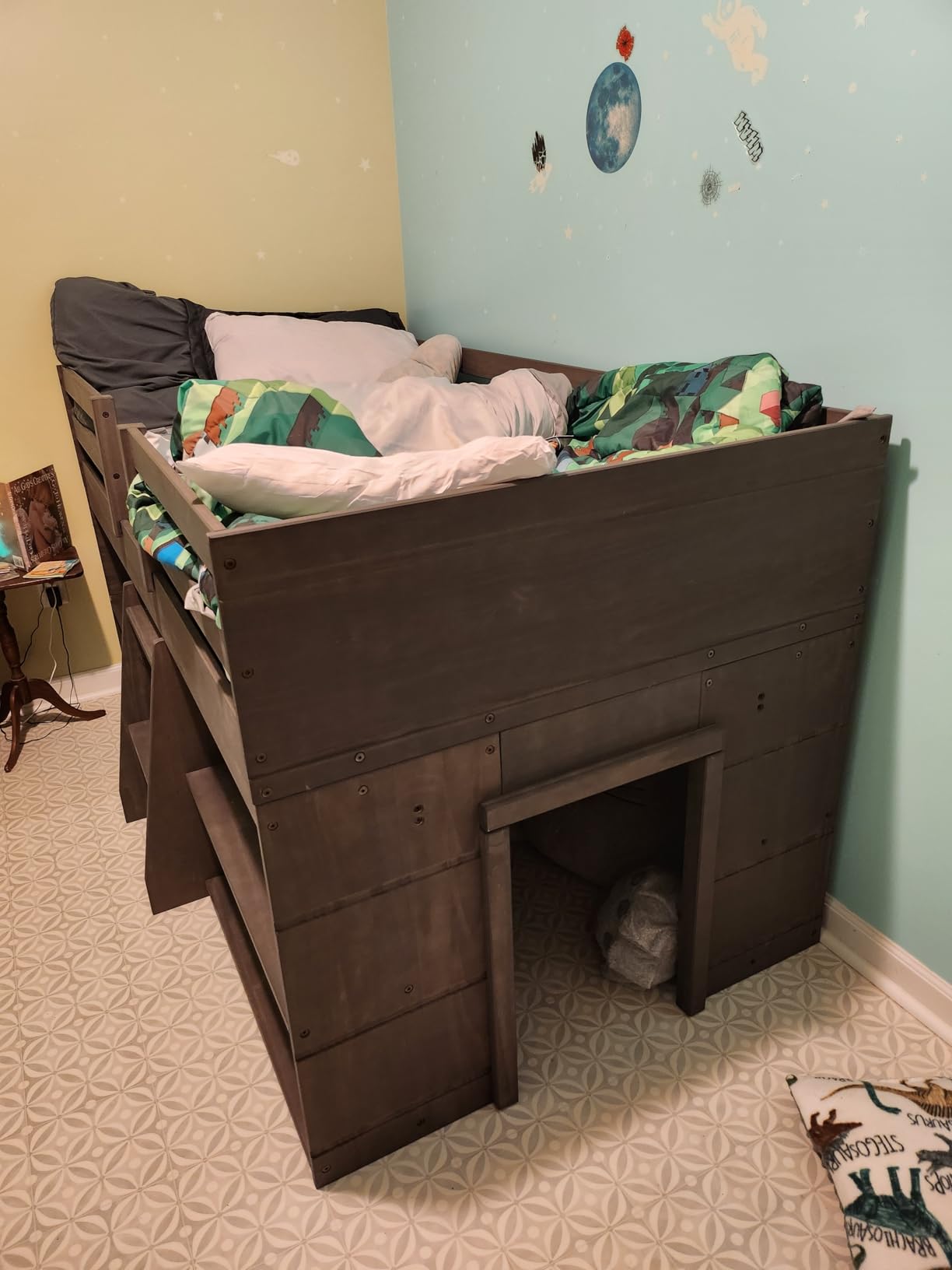 $14/mo - Finance Max & Lily Modern Farmhouse Low Loft Bed, Twin Bed ...