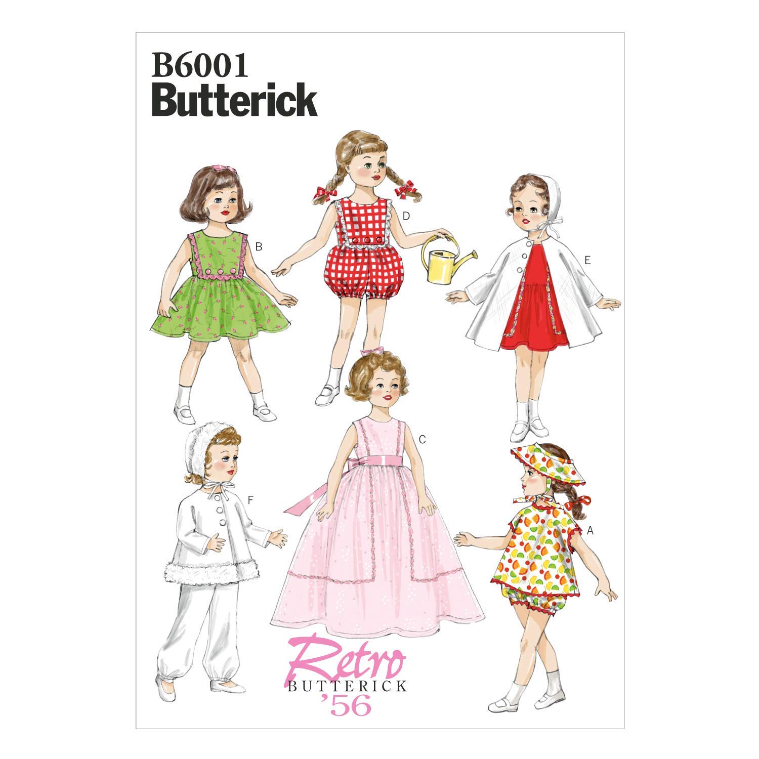 Amazon.com: Butterick Patterns Clothes Sewing Template for 18-Inch Doll ...