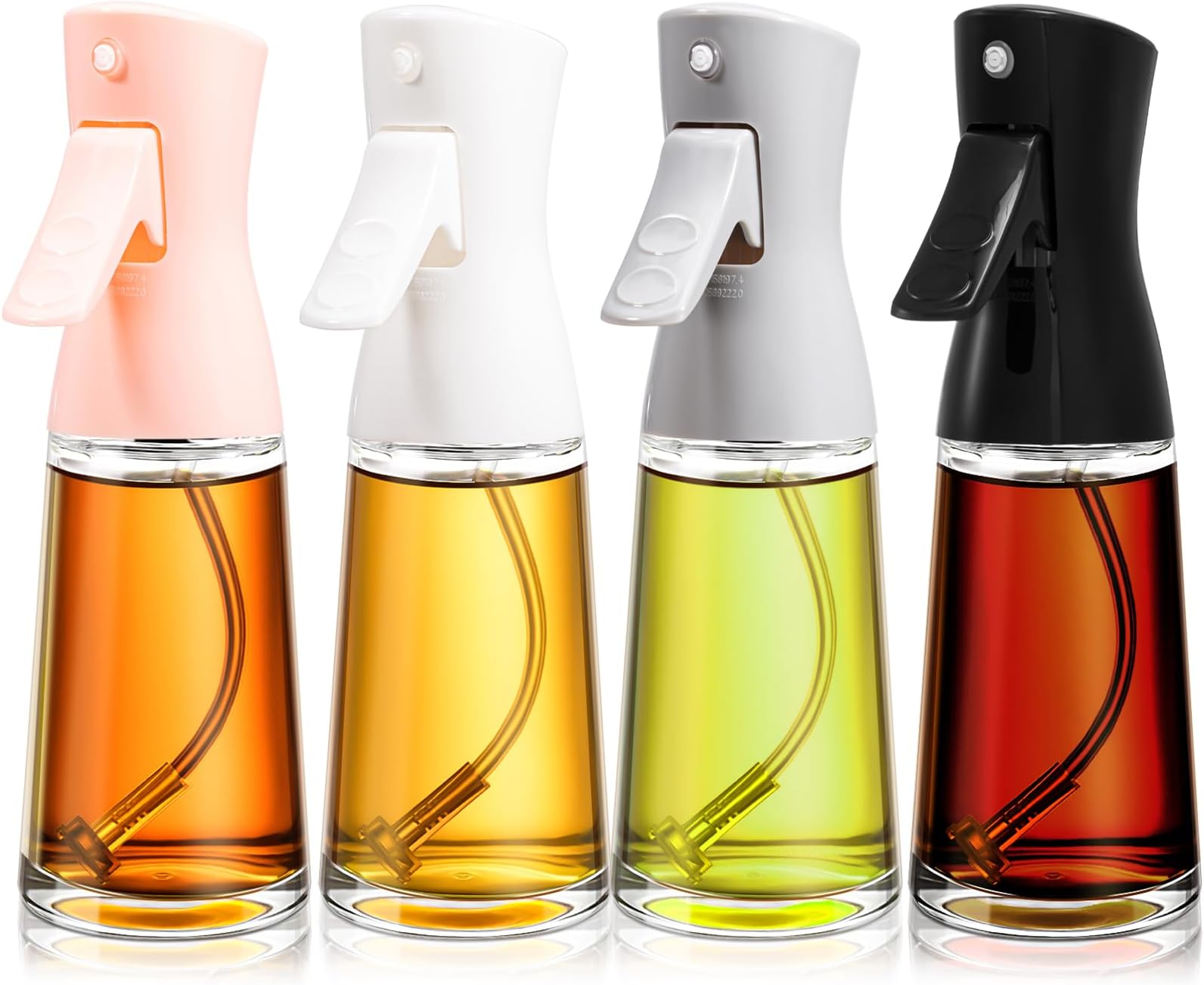 Amazon.com: Lallisa 4 Pcs Oil Sprayer for Cooking 180 ml Glass Olive ...