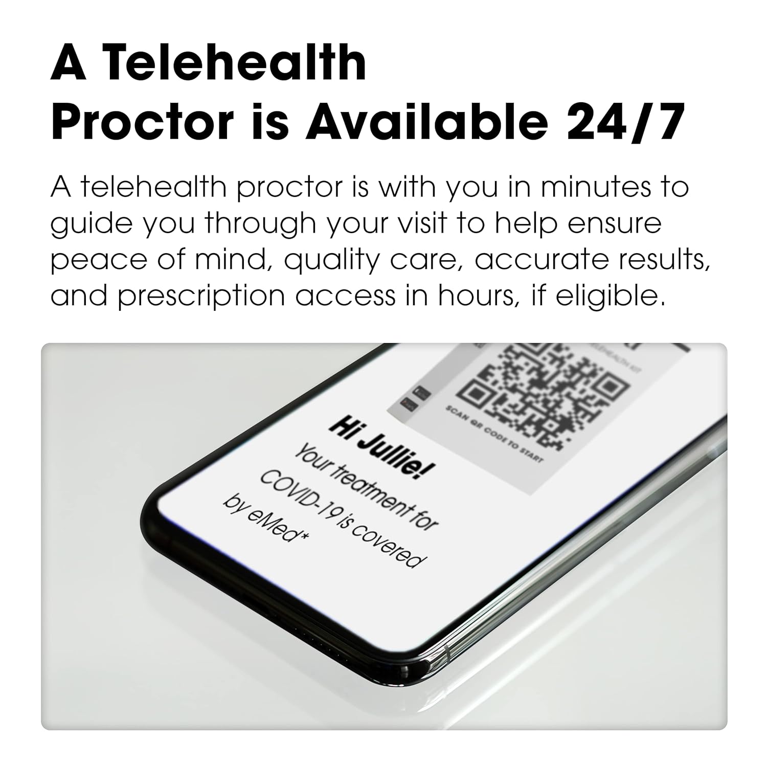 eMed Kit de telesalud COVID-19, 2 paquetes, 2 pruebas, prueba rápida de ...