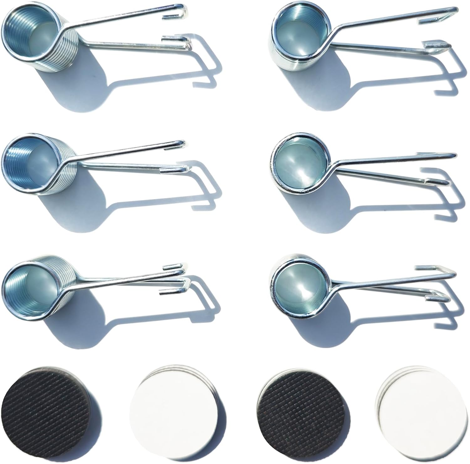 Spring Hinge Butterfly Door Closer, 6 Pack with Silicone Pads ...