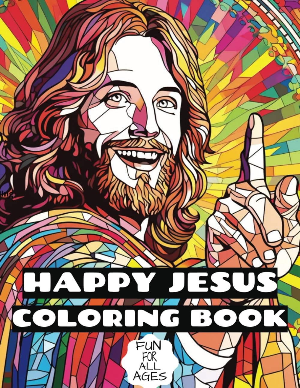 Amazon.com: Happy Jesus Coloring Book: Christian Coloring Book With ...