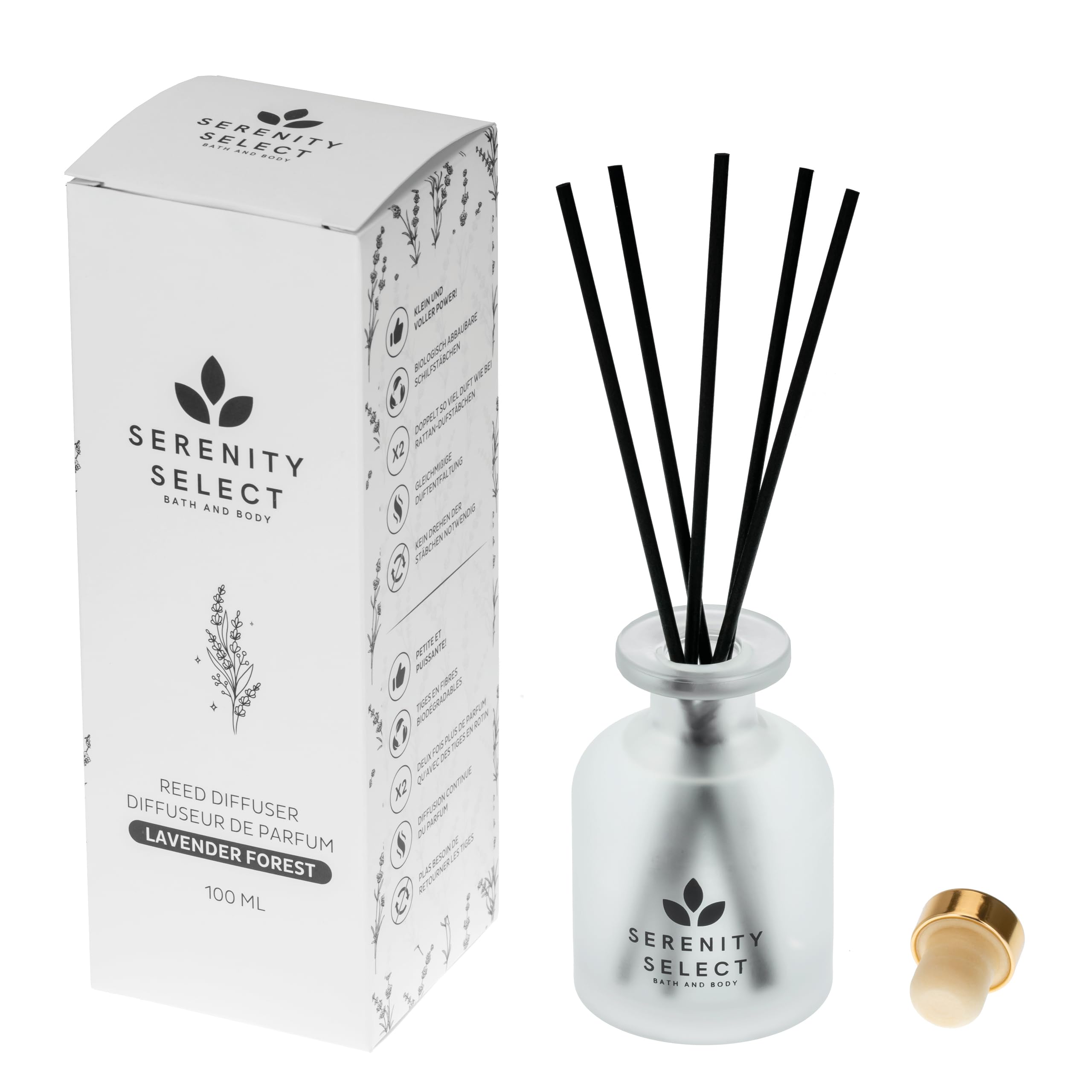 Amazon.com: Serenity Select Essential Oil Reed Diffuser - Lavender ...