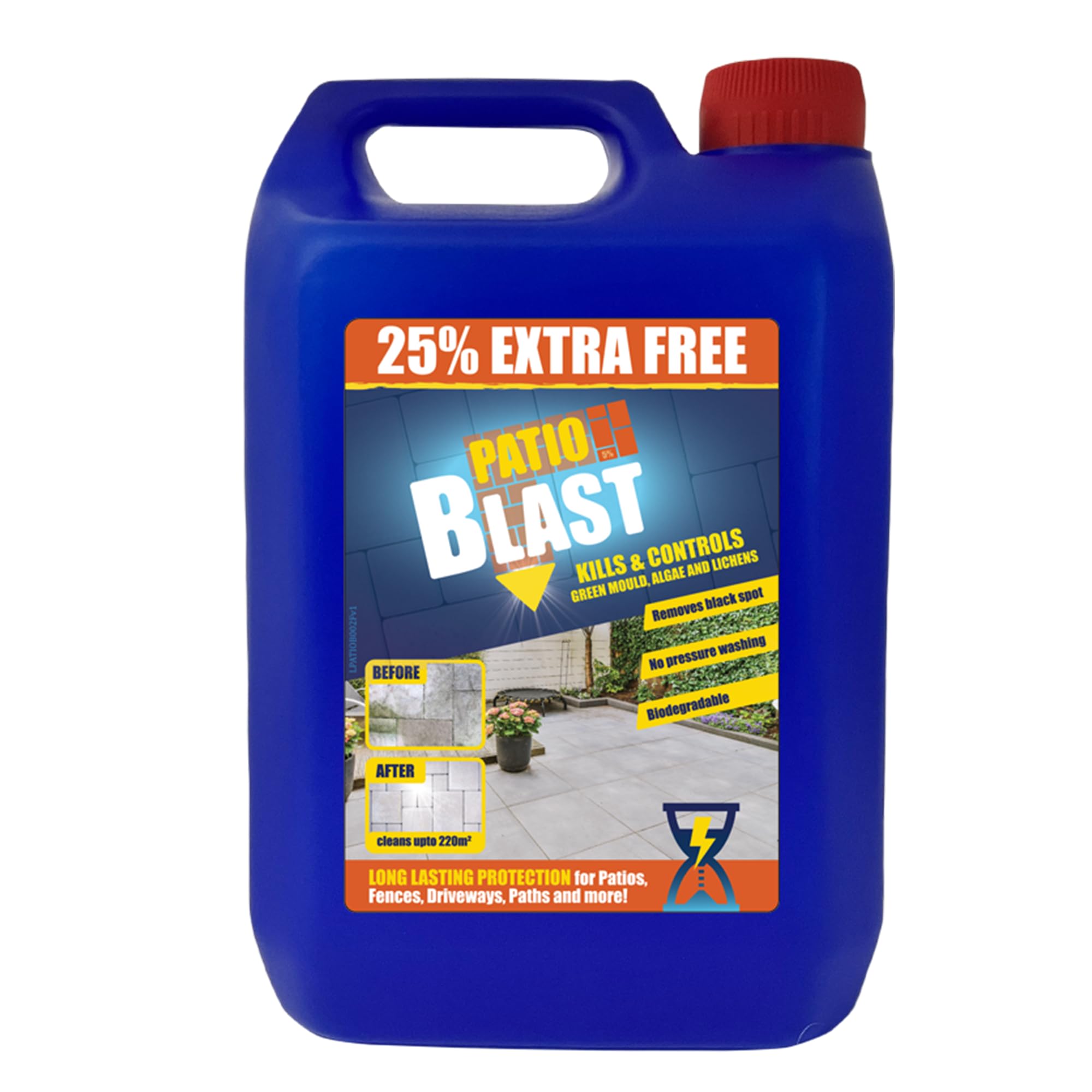 Patio Blast Cleaner Fluid – High-Efficacy Algae, Moss, & Mould Remover ...