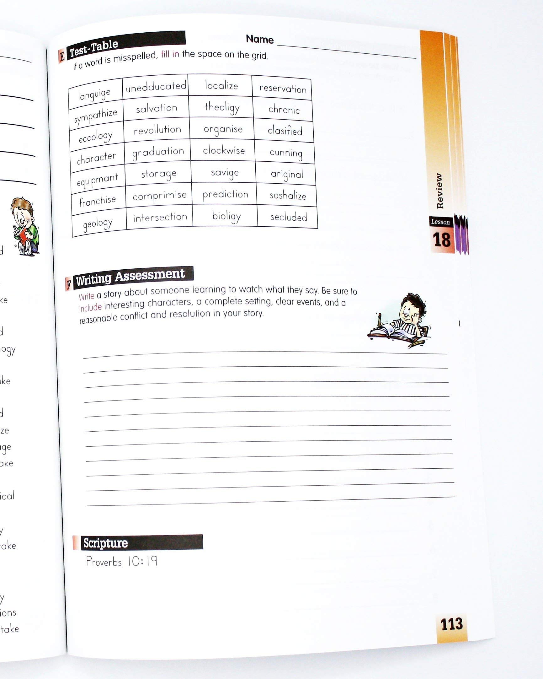 Snapklik.com : 6th Grade Spelling Student Workbook Level F By A Reason ...