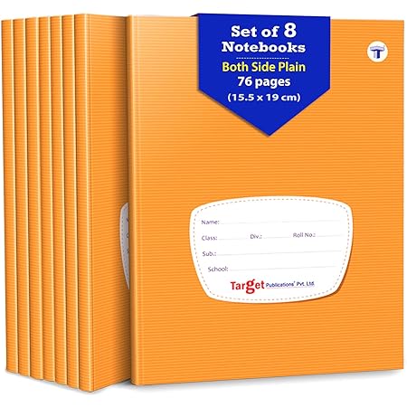 TARGET PUBLICATIONS Small Notebooks Both Sides Blank | 172 Plain ...