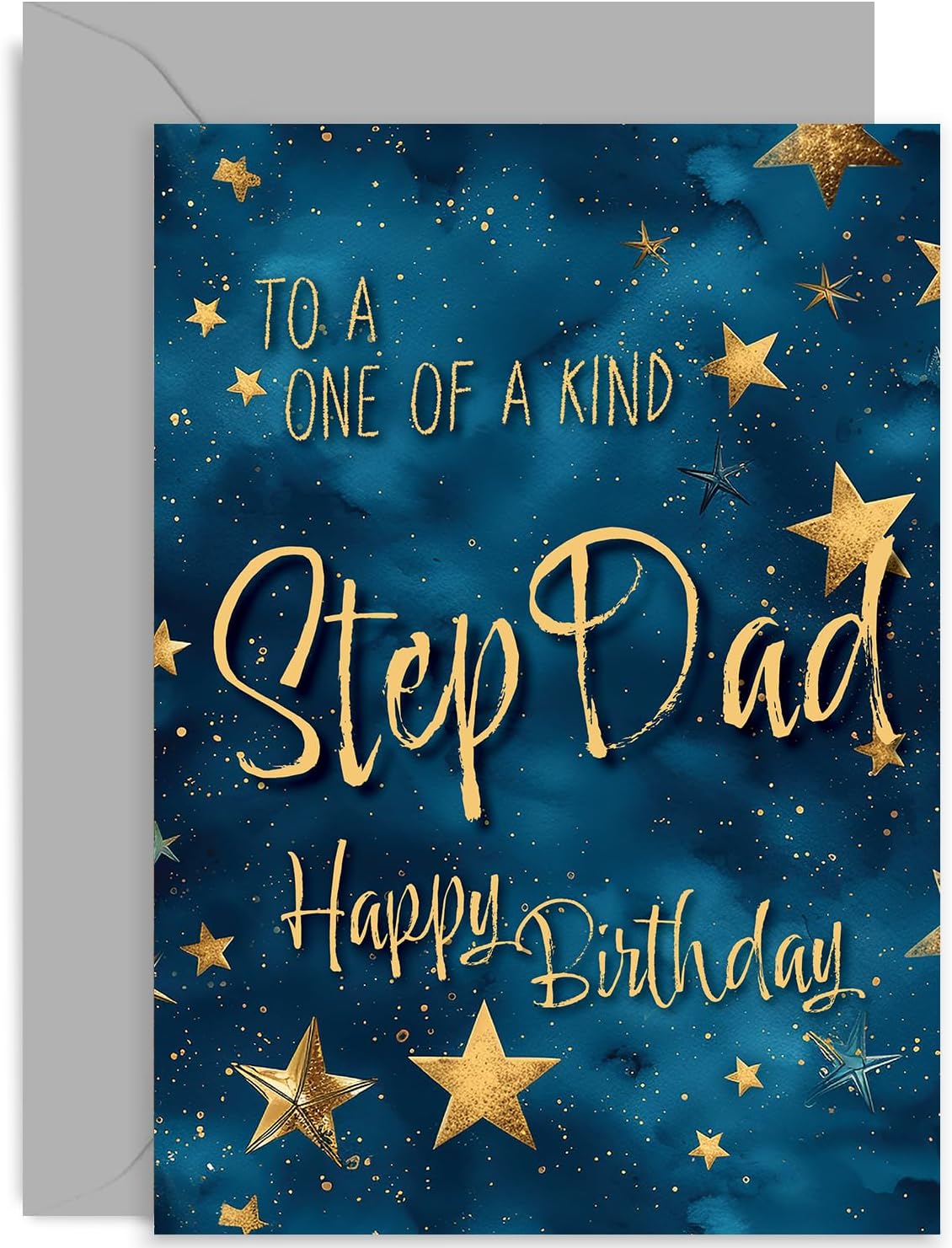 Old English Co. One In a Million Stepdad Birthday Card for Him - Gold ...