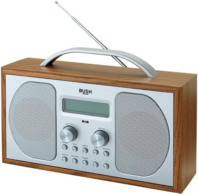 BUSH DAB/ FM STEREO RADIO IN A WOODEN CABINET : Amazon.co.uk ...