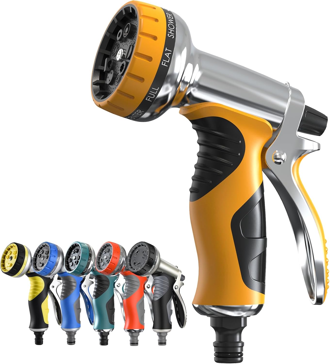 Hose Pipe Spray Gun, 9 Adjustable Patterns Garden Hose Spray Gun ...