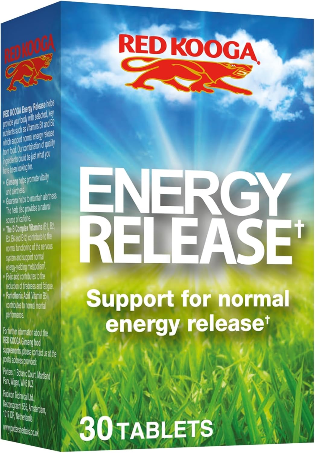 Red Kooga Energy Release Tablets | with Korean Panax Ginseng, Guarana ...