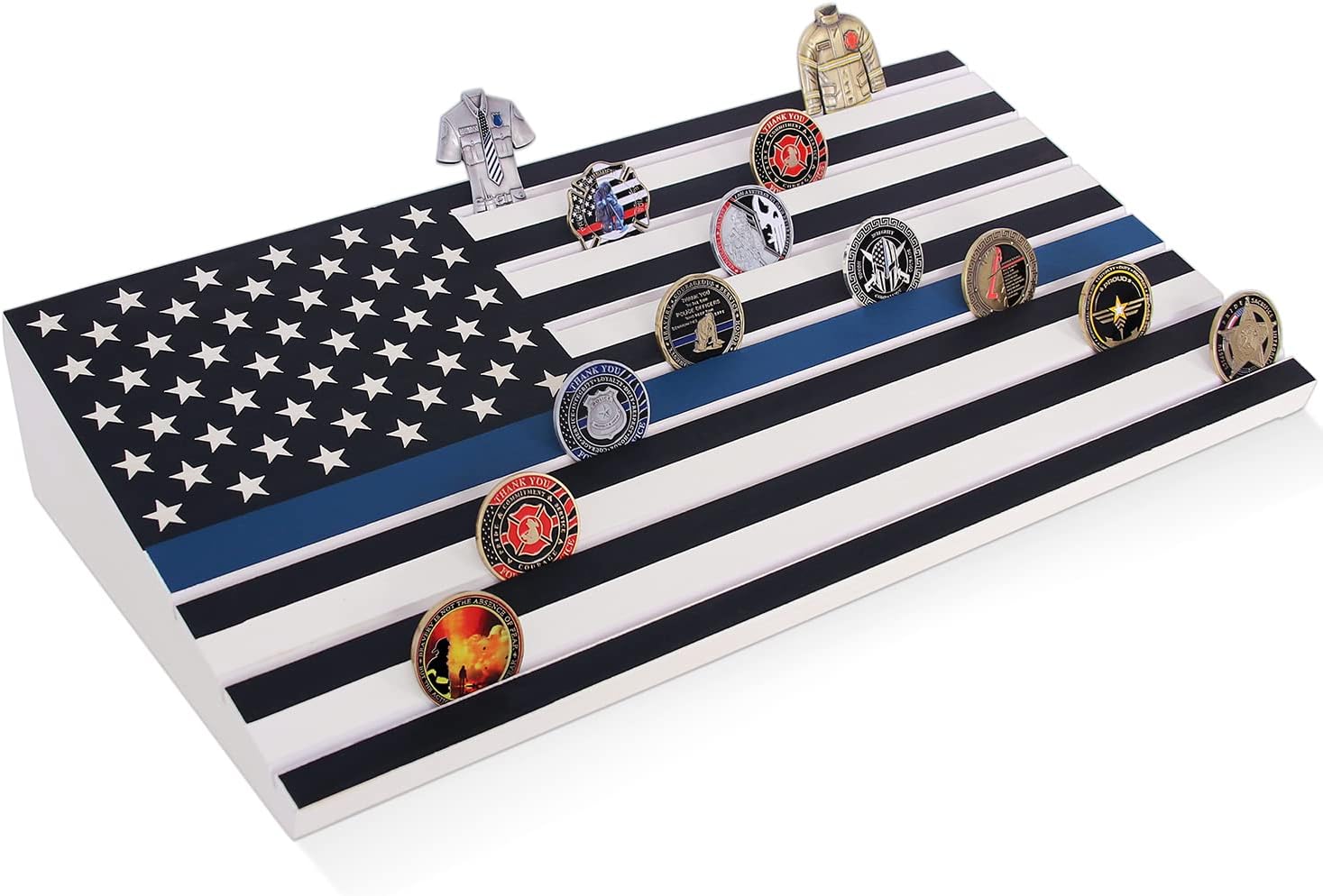Amazon.com: AtSKnSK American Flag Challenge Coin Display Stand Thin ...