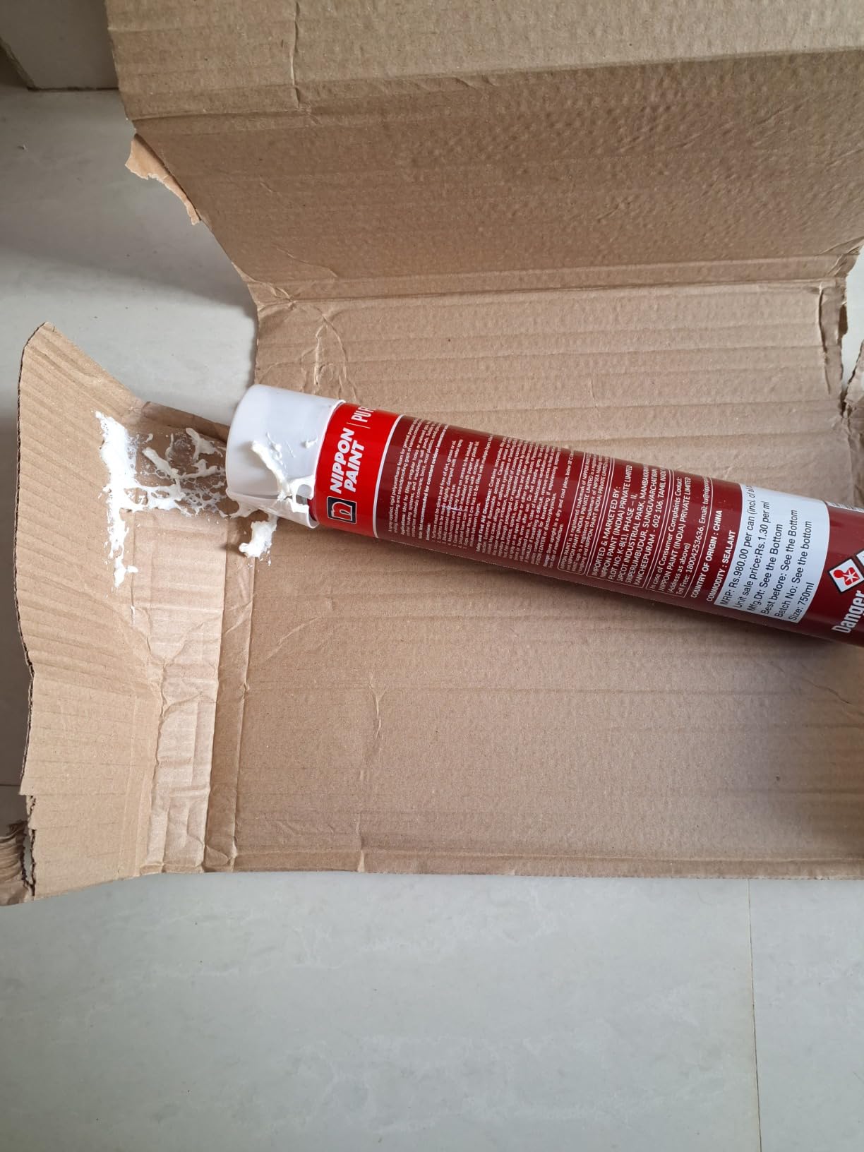 Nippon Paint 750ml Expandable PU Foam Insulation Sealant Spray ...